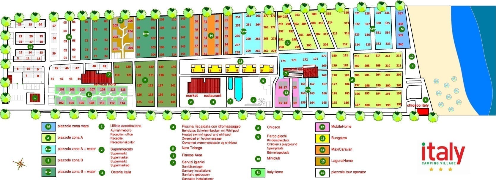 Camping Italy in Venetien, mieten und Campingplätze